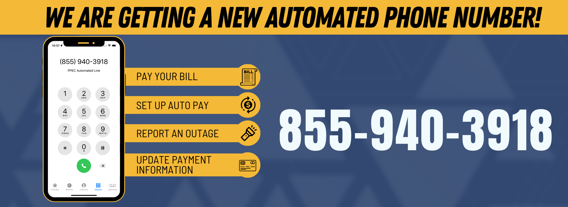 New Automated Phone Number | Paulding Putnam Electric & Internet